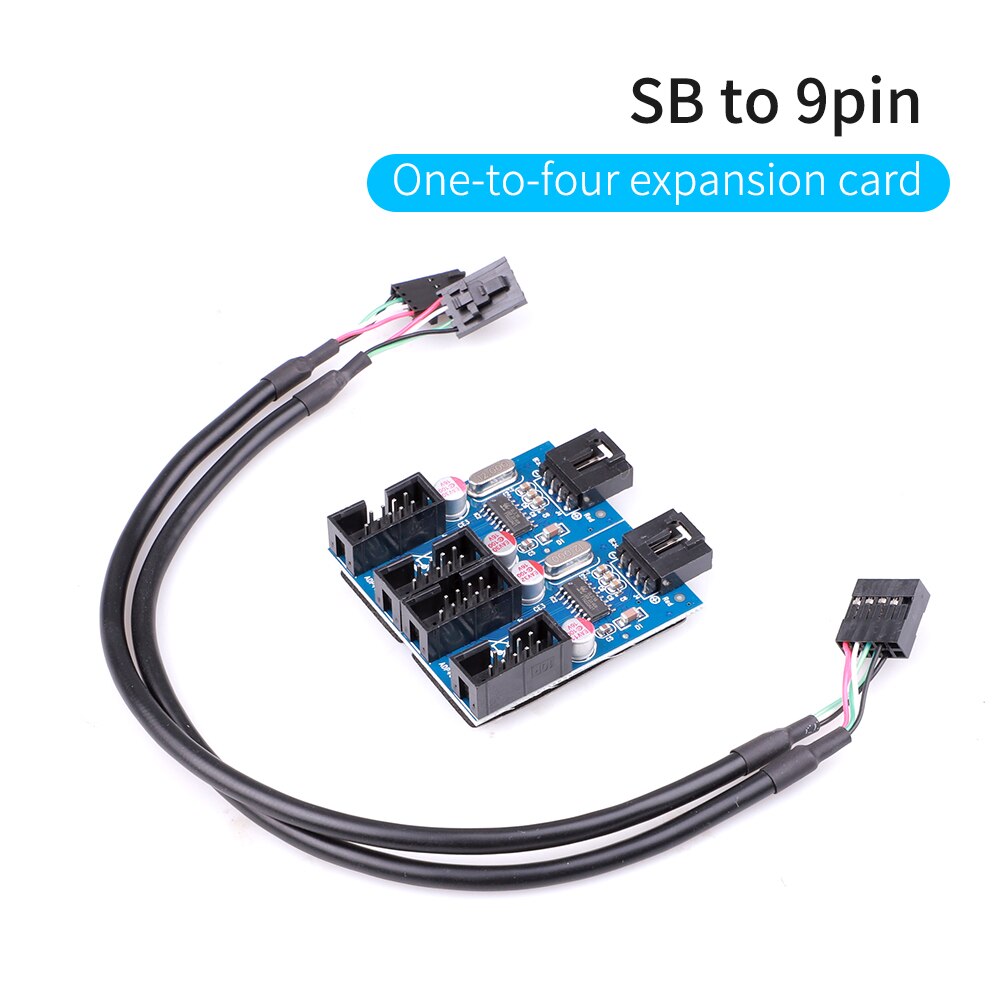 9Pin Usb Header Mannelijke 1 Naar 2/4 Female Exten... – Vicedeal