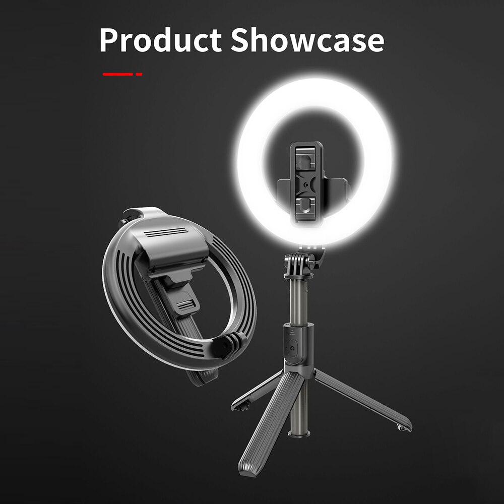 Portable BT Wireless Live Light Selfie Stick LED P... – Grandado