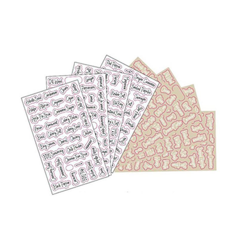 8 Sheets Spice Stickers For Cans Condiments Label ... – Grandado
