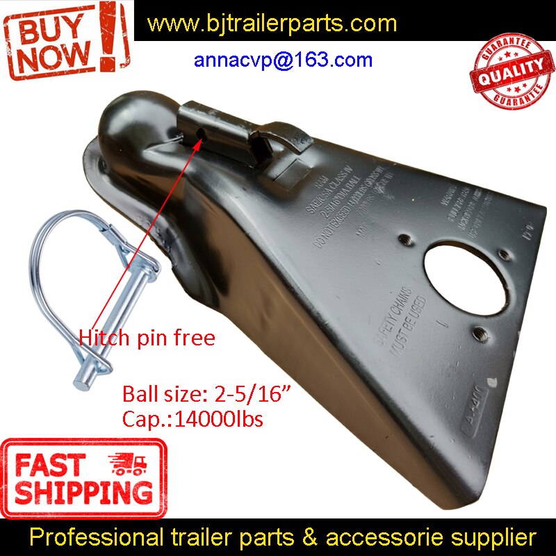 A Frame Trailer Coupler with Black Paint Finish fo... – Vicedeal