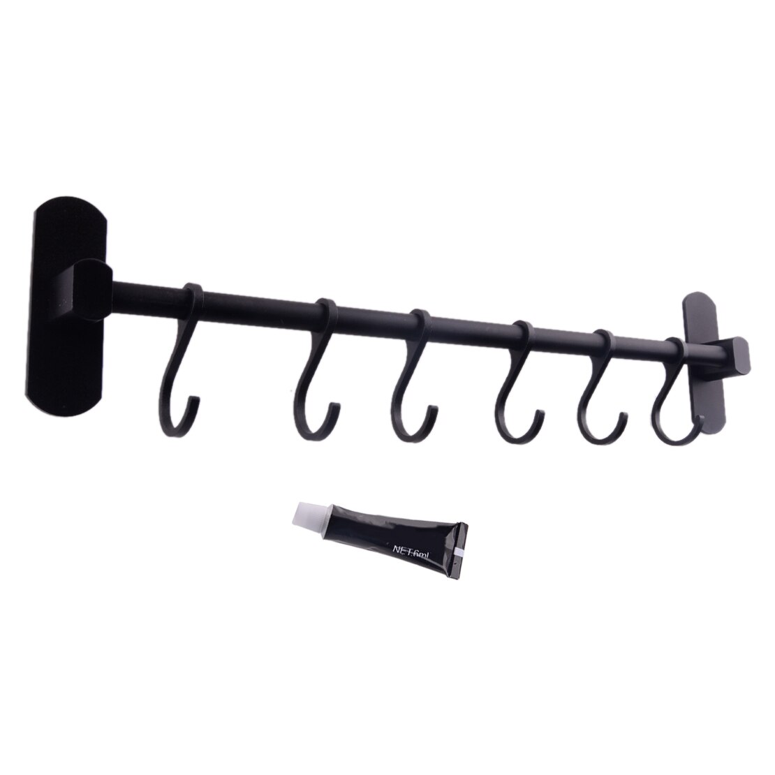 Black/Silver Space Aluminum Kitchen Bathroom Rail ... – Grandado