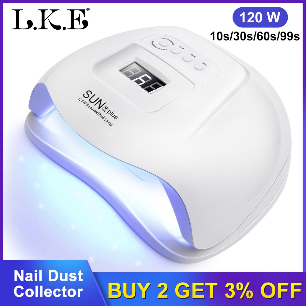 Lke 120W Nagel Droger Uv Led Lamp Voor Nagels Gel ... – Vicedeal