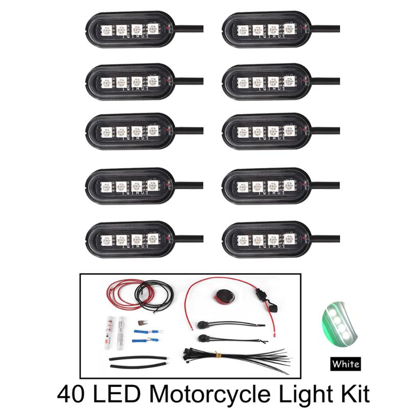 3 Colors 12V Motocycle Ambient Light Waterproof LE... – Grandado