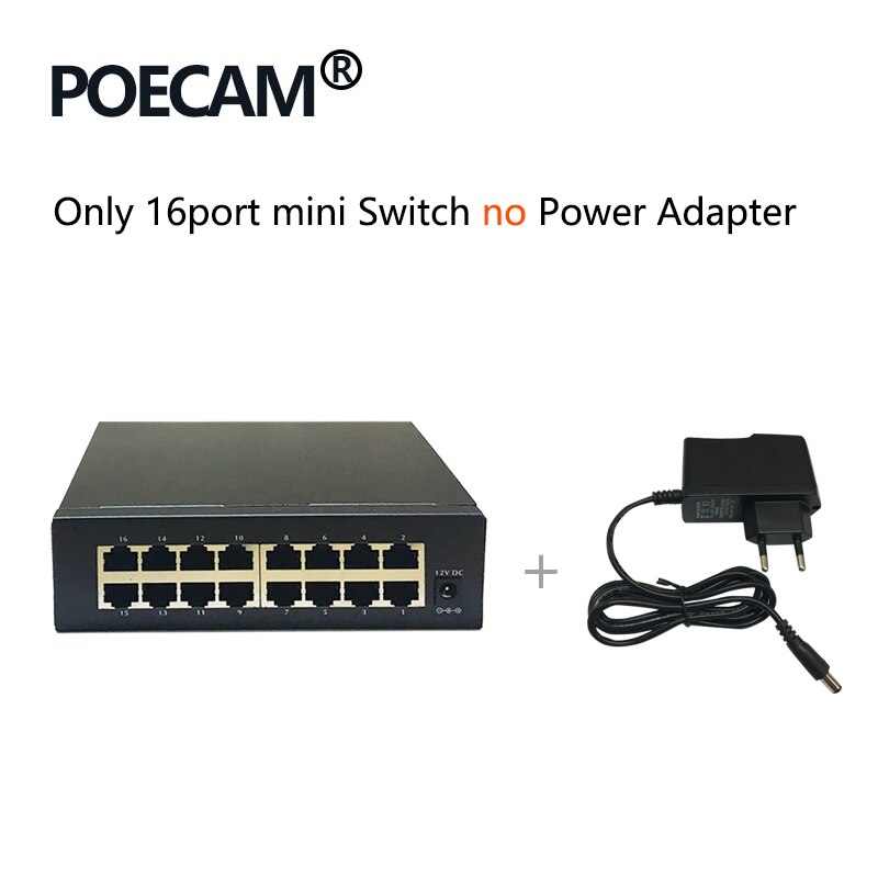 16 Port Mini Ethernet Netwerk Hub Switch Toepassin... – Grandado