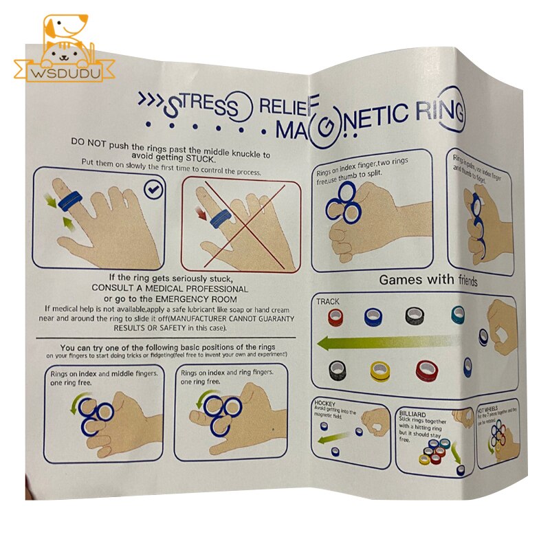 3PCS Magic Magnetic Ring Magnet Classic Tricks Gam... – Grandado