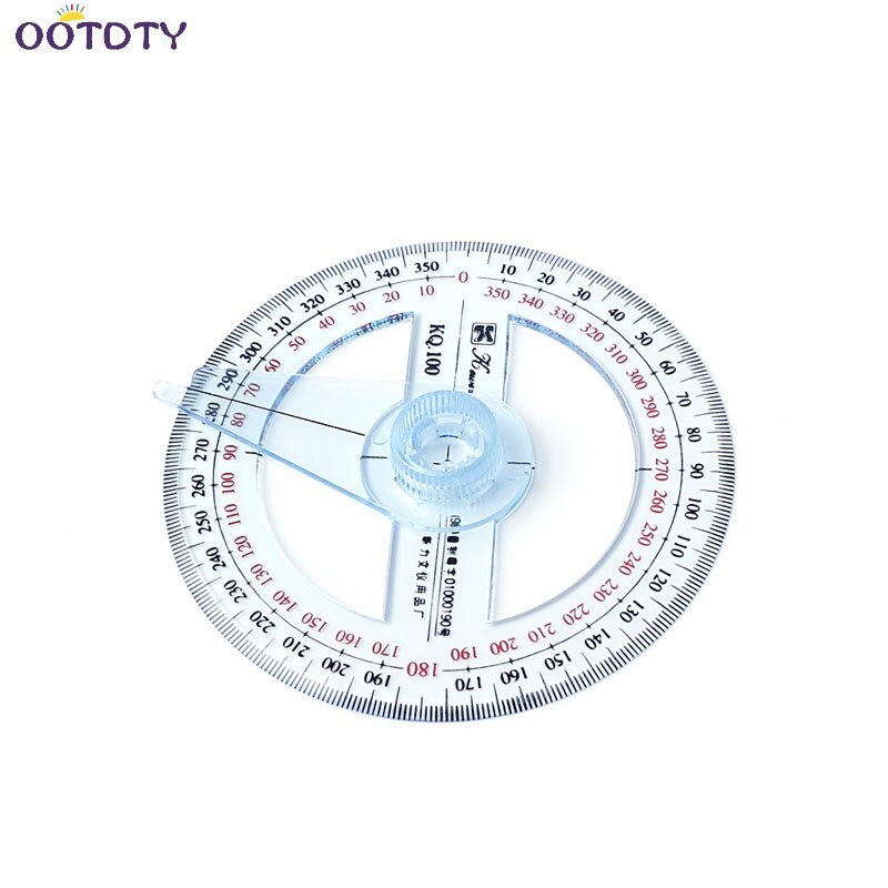 Plastic 360 Degree Protractor Ruler Angle Finder S... – Vicedeal