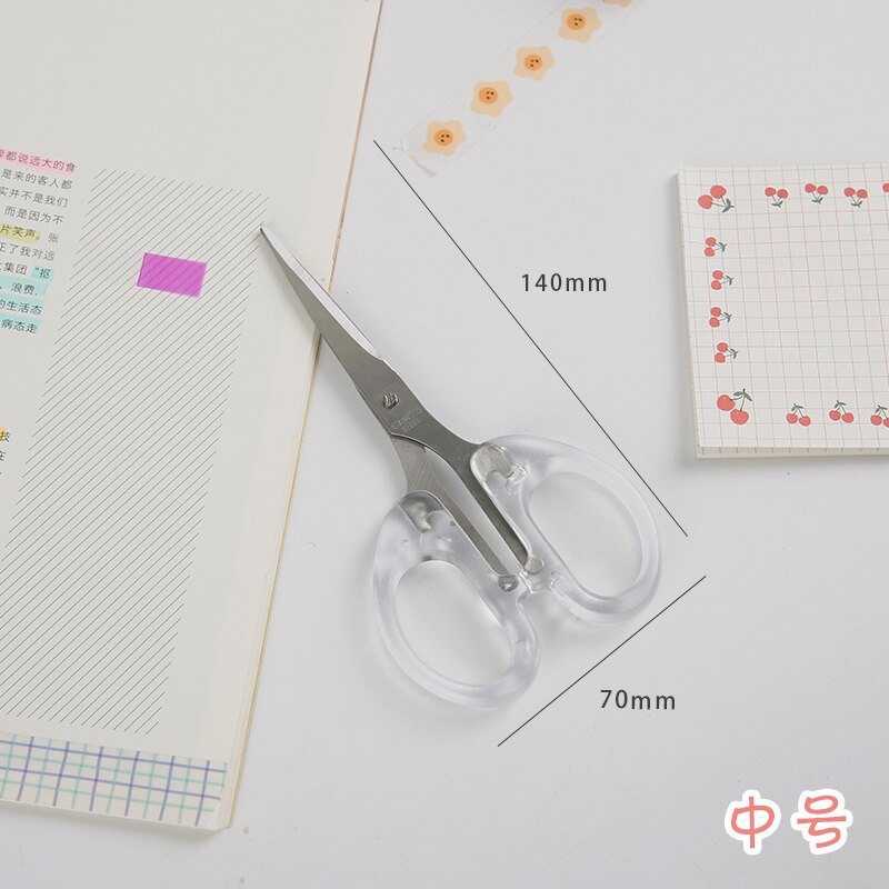 3 Sizes Clear Acrylic Silver Scissors School Offic... – Vicedeal