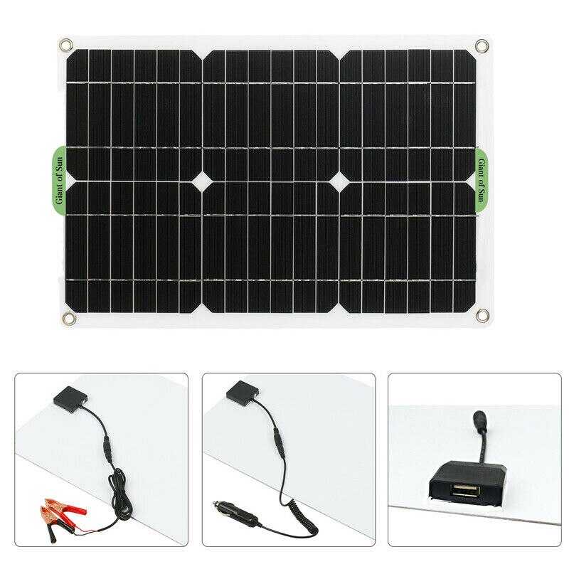 Kit de Panel Solar de 180W, cargador de 12V con co... – Grandado