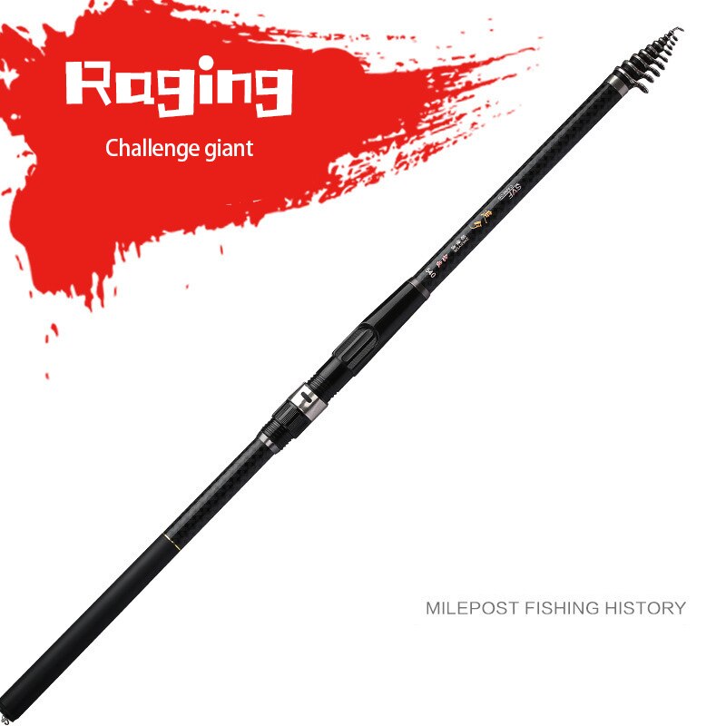 Chasing the Moon Carbon black Fishing Rod 6.3M 7.2... – Vicedeal