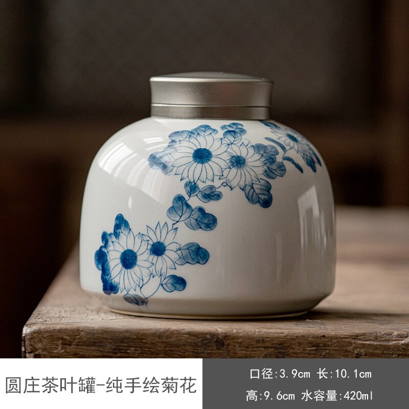 Hand Painted Chrysanthemum Art Tea Pot Pu'er T... – Grandado