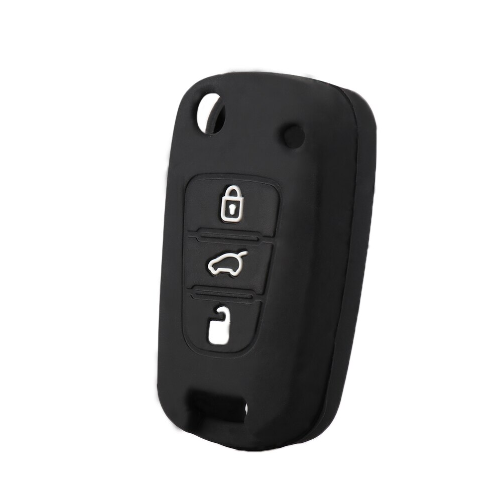 MAHAQI 3 Buttons Silicone Car Key Cover Fit For Hy... – Grandado