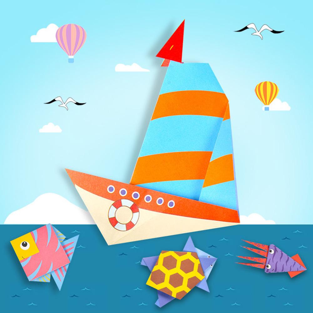 Handmade DIY Three-Dimensional Colorful Origami Ea... – Grandado