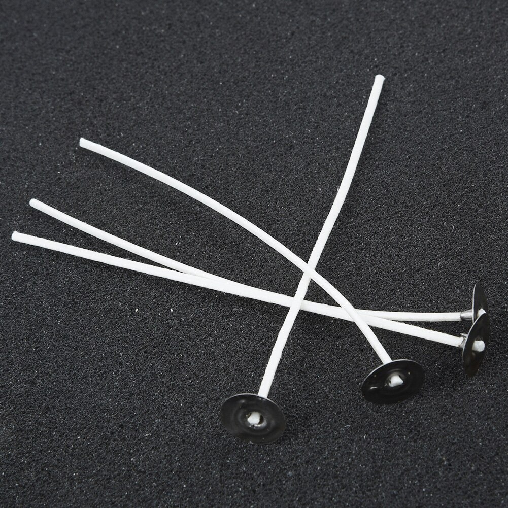 30x 10cm Cotton Core Waxed Wicks For Candle Making... – Grandado