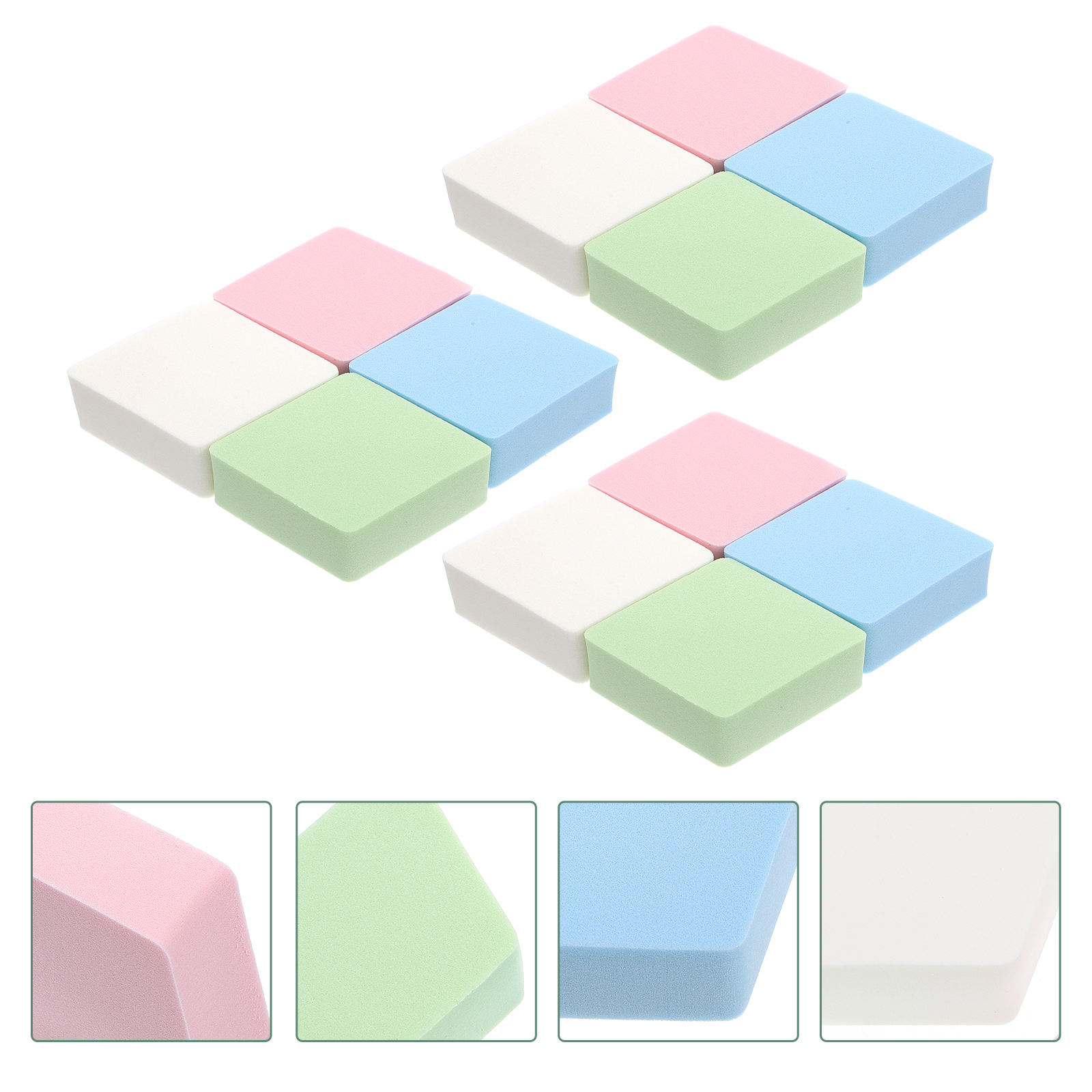 12Pcs Multi-function Makeup Puffs Household Powder... – Grandado