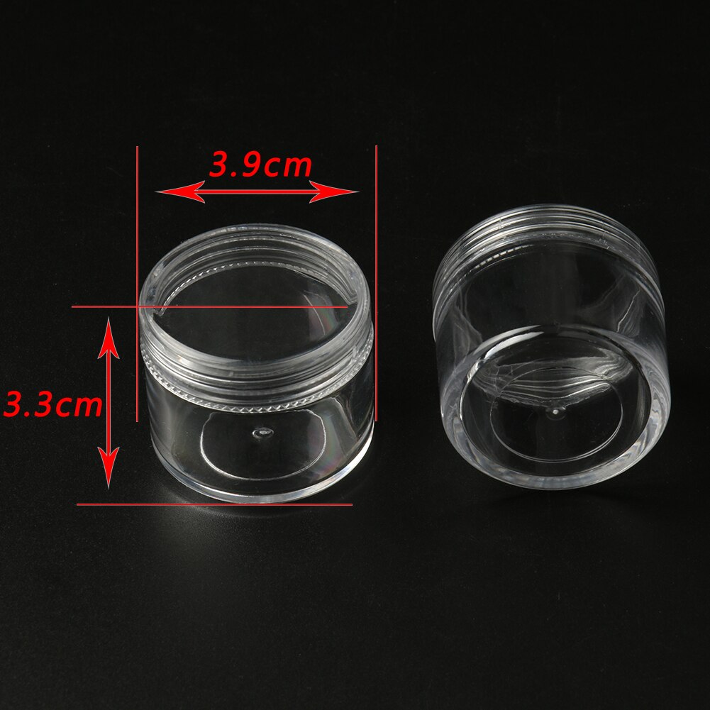 4pcs Plastic Storage Box Transparent Small Round C... – Vicedeal