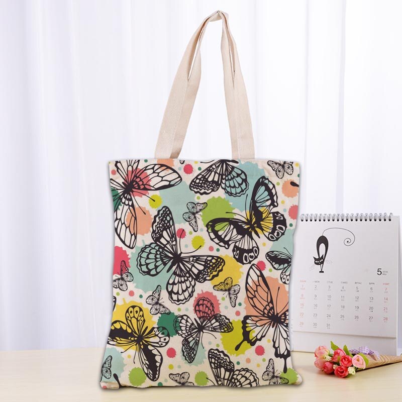 Vector Vlinders Patroon Tas Opvouwbare Boodschappe... – Vicedeal
