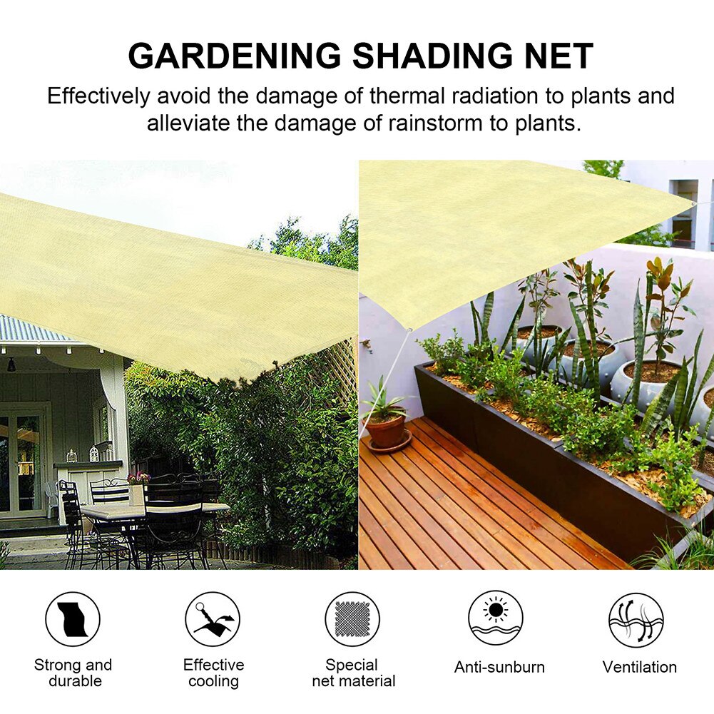 Outdoor Anti-UV Sunshade Net Garden Sunscreen Sunb... – Grandado