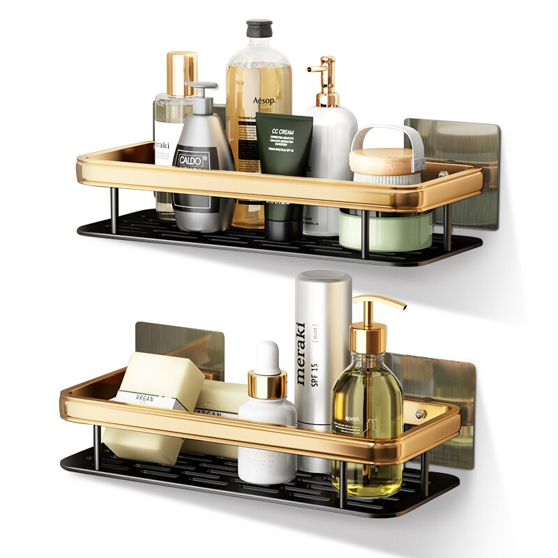 Punch-free Bathroom Shelf Shelves Shampoo Shower S... – Grandado
