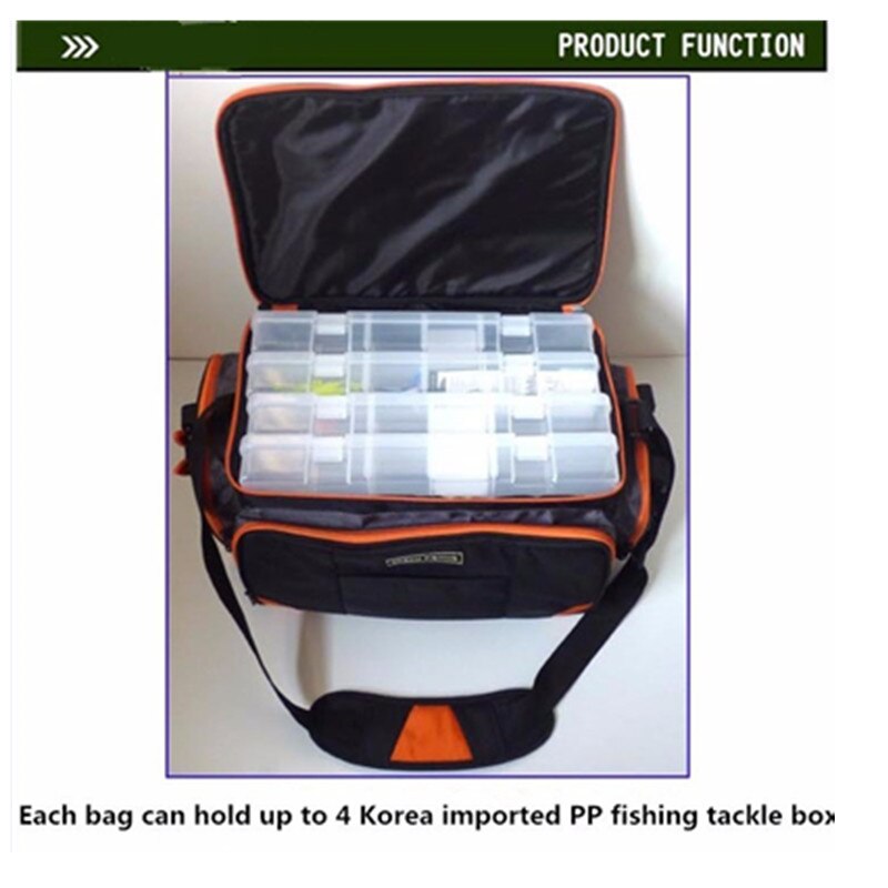 Multi-Functional Fishing Bag 37*23*24cm 1200D Oxfo... – Grandado