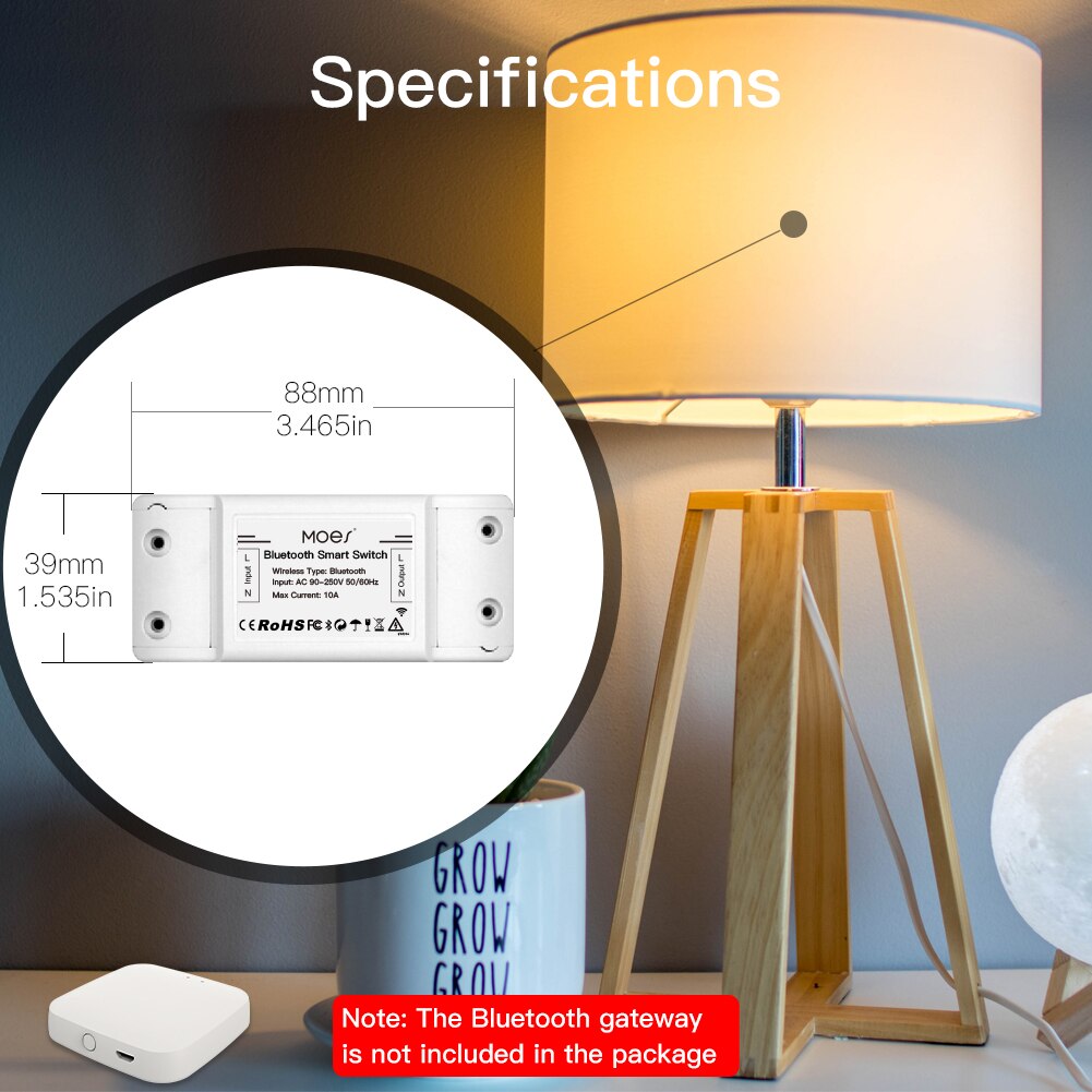 Moeshouse Bluetooth Smart Switch Relaismodule Enke... – Grandado