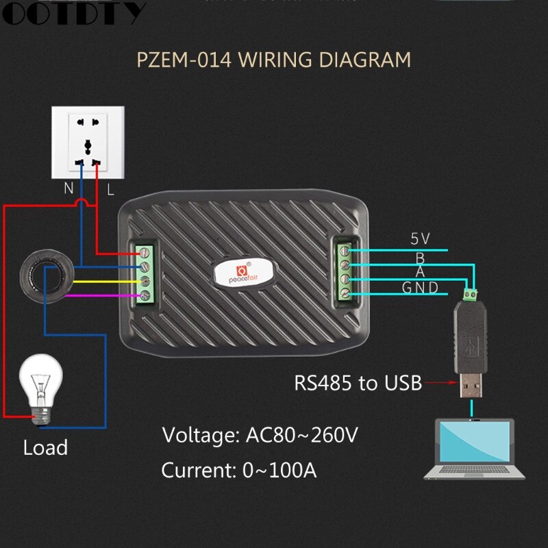 AC 100A RS485 Modbus Communication Module Voltage ... – Vicedeal