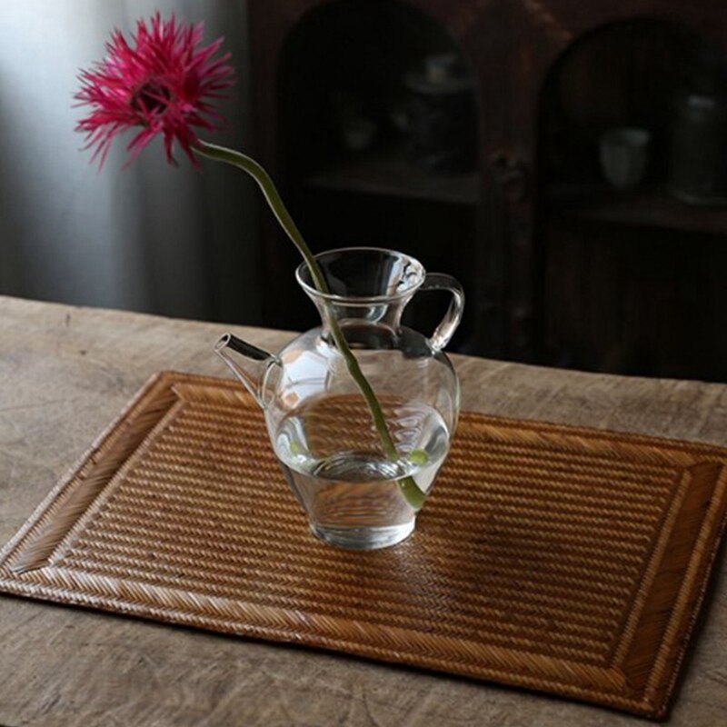 Handmade Big Lacquered Bamboo Tea Mat Big Lacquere... – Grandado