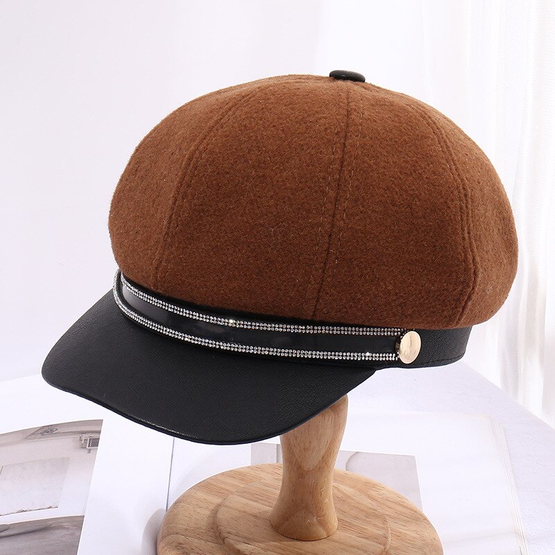 Spring and Autumn color matching wool octagonal ha... – Grandado