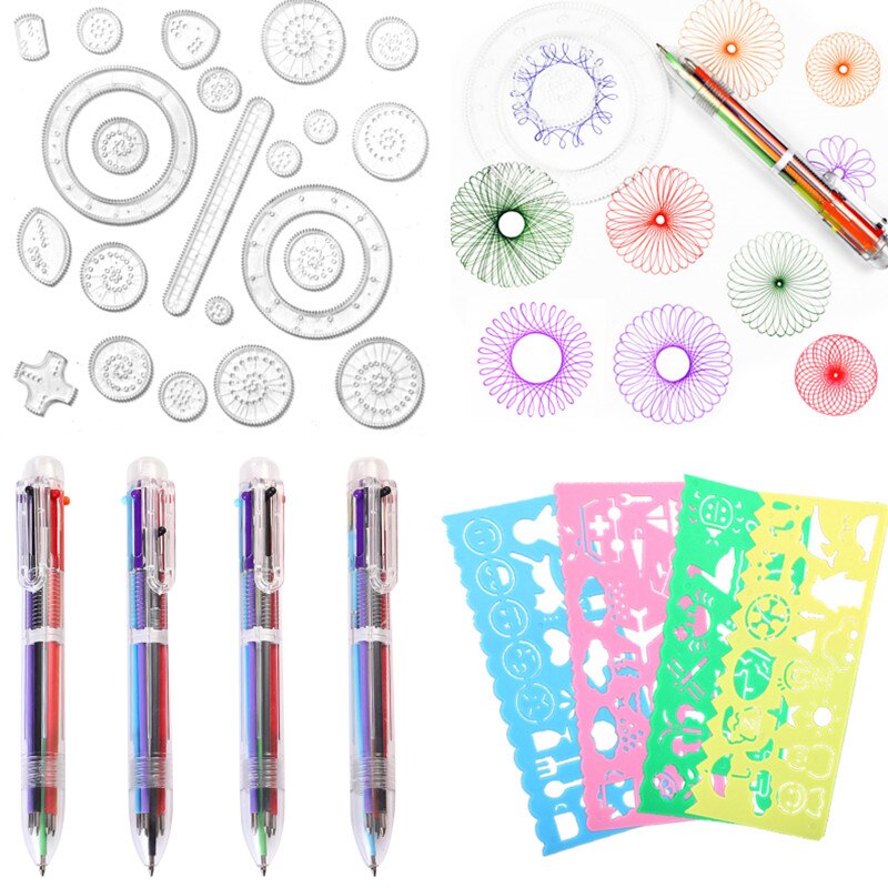 10/12/22Pcs Spirograph Drawing Set Interlocking Ge... – Vicedeal
