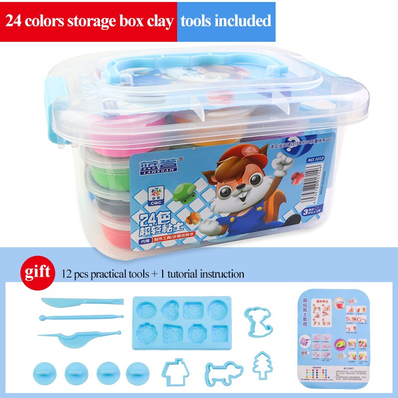 LANXUAN Ultra-light Clay Soft 12/24/36 Colors Ultr... – Grandado