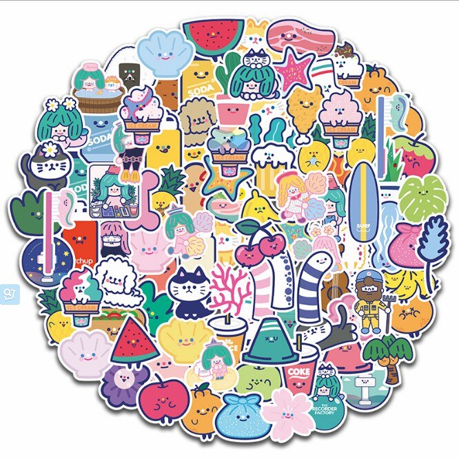Vinyl Stickers Pack, Waterproof Cute Carton Sticke... – Grandado