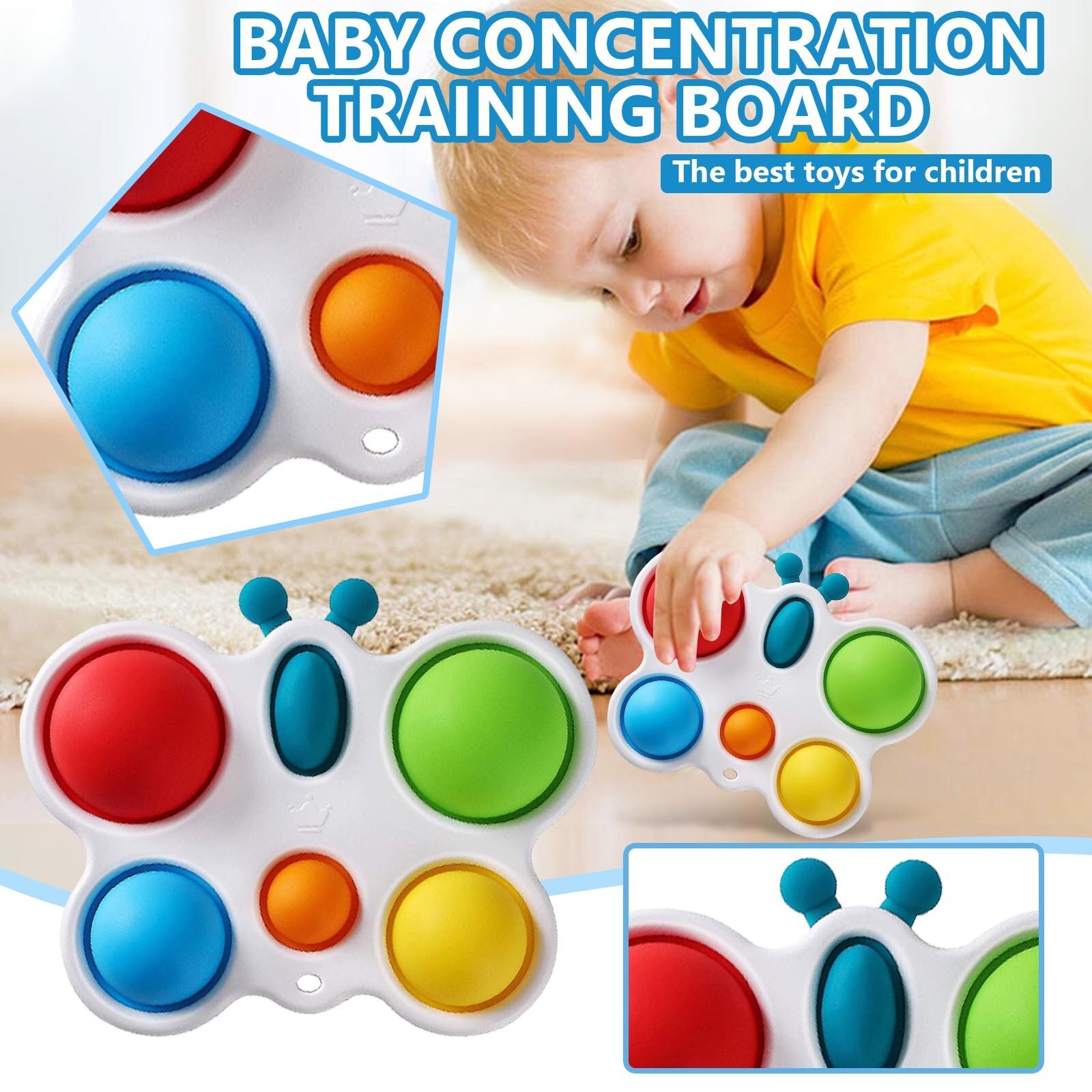 Infant Baby Toys Exercise Board Rattle Puzzle Toy ... – Grandado