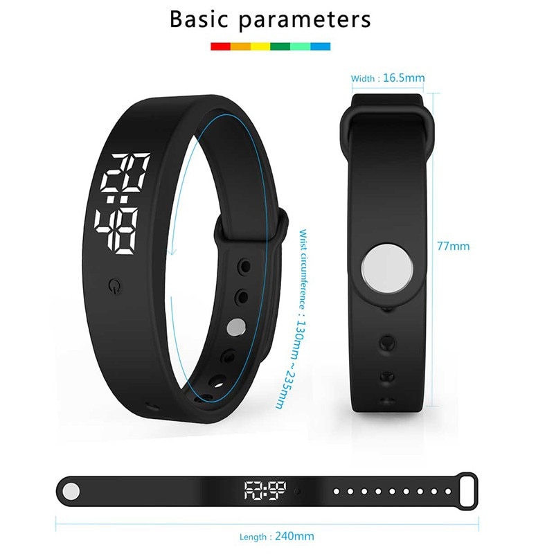 V9 Smart Bracelet With Body Temperature Monitoring... – Grandado