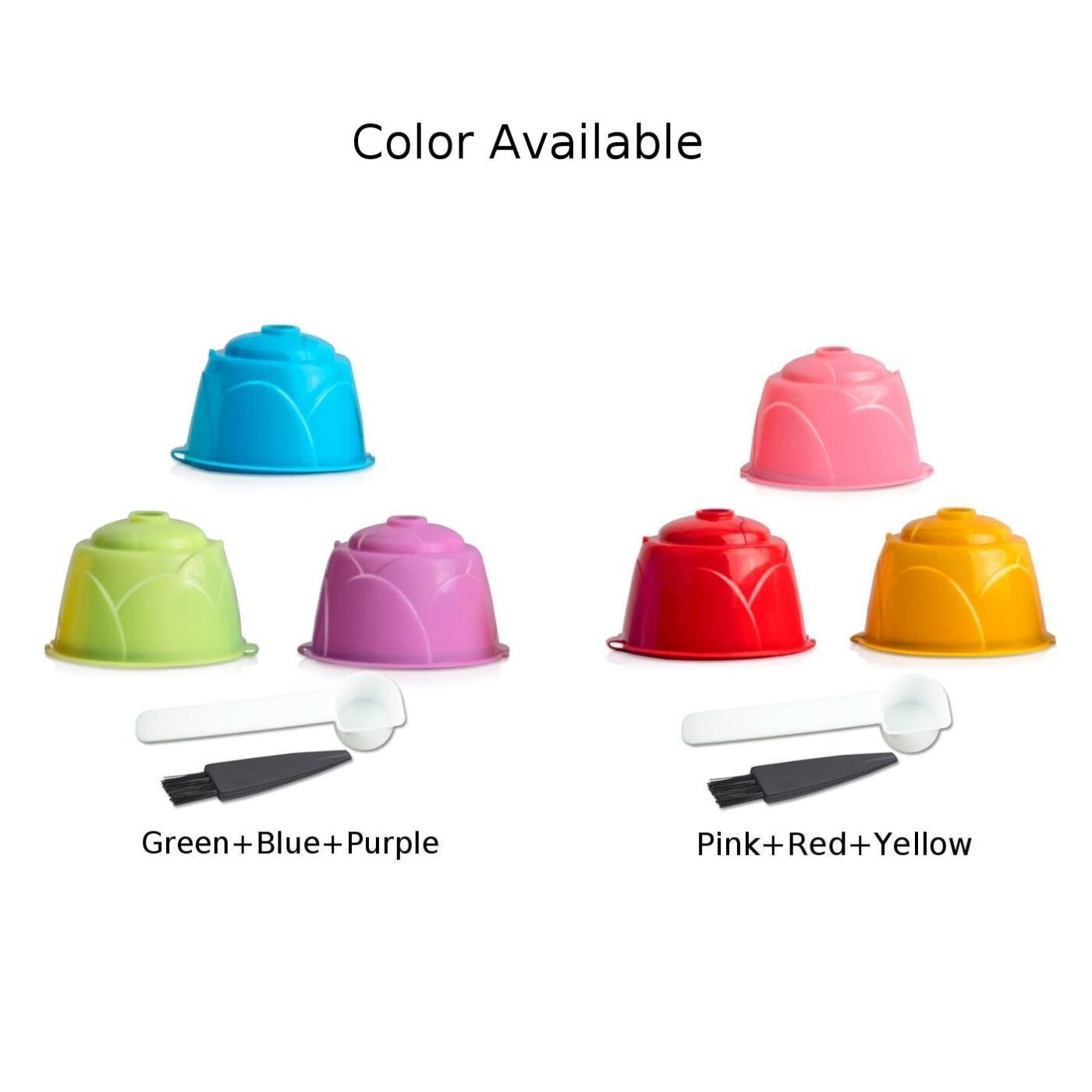 3Pcs Reusable Coffee Capsule Pod W/ Spoon&Brush Se... – Vicedeal