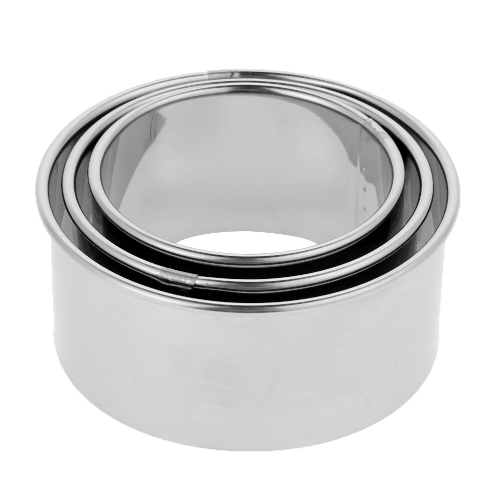 3 Pcs Rvs Ronde Dumplings Wrappers Mallen Set Cutt... – Grandado