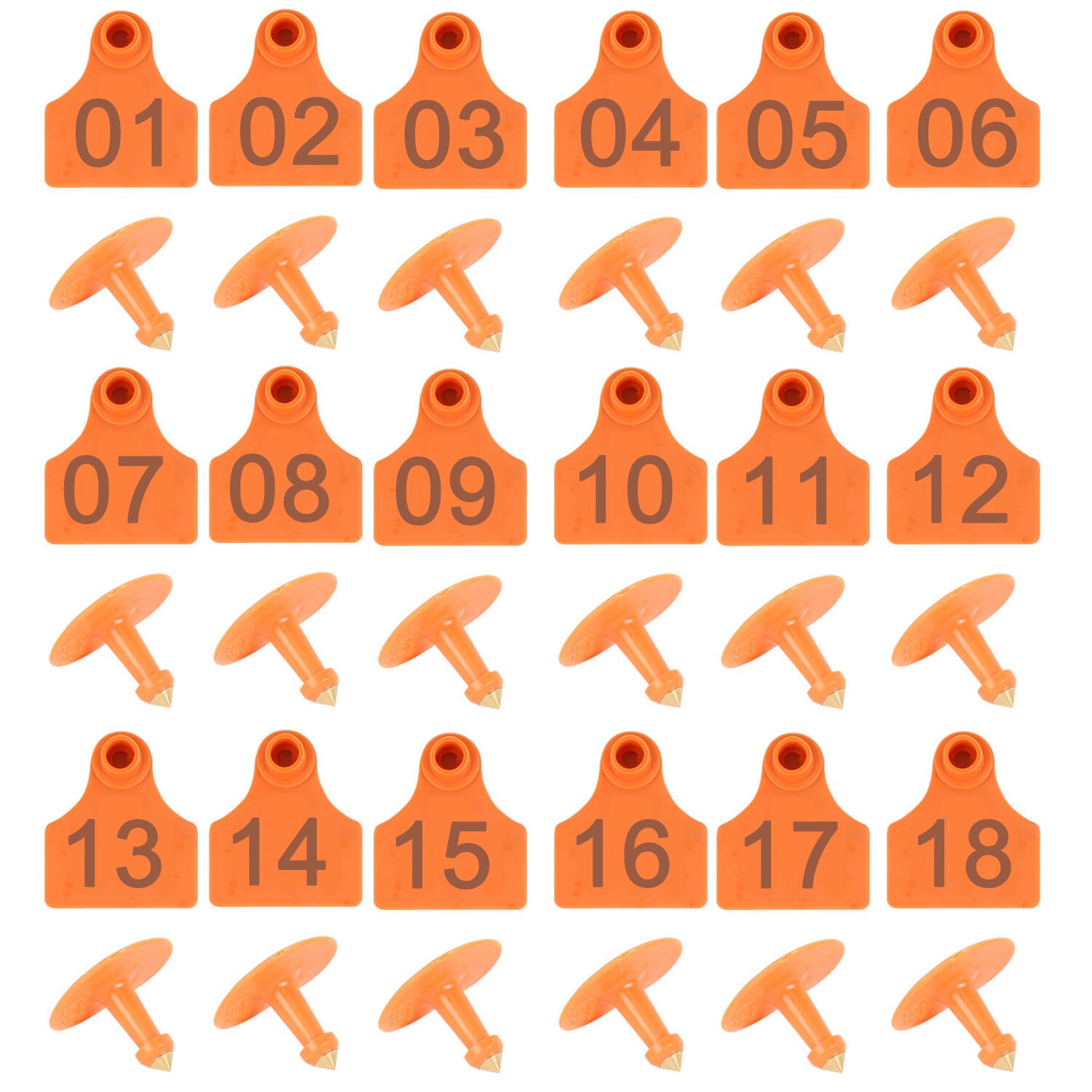 100 Set Soft TPU Animals Livestock Pig Ear Tags Id... – Grandado