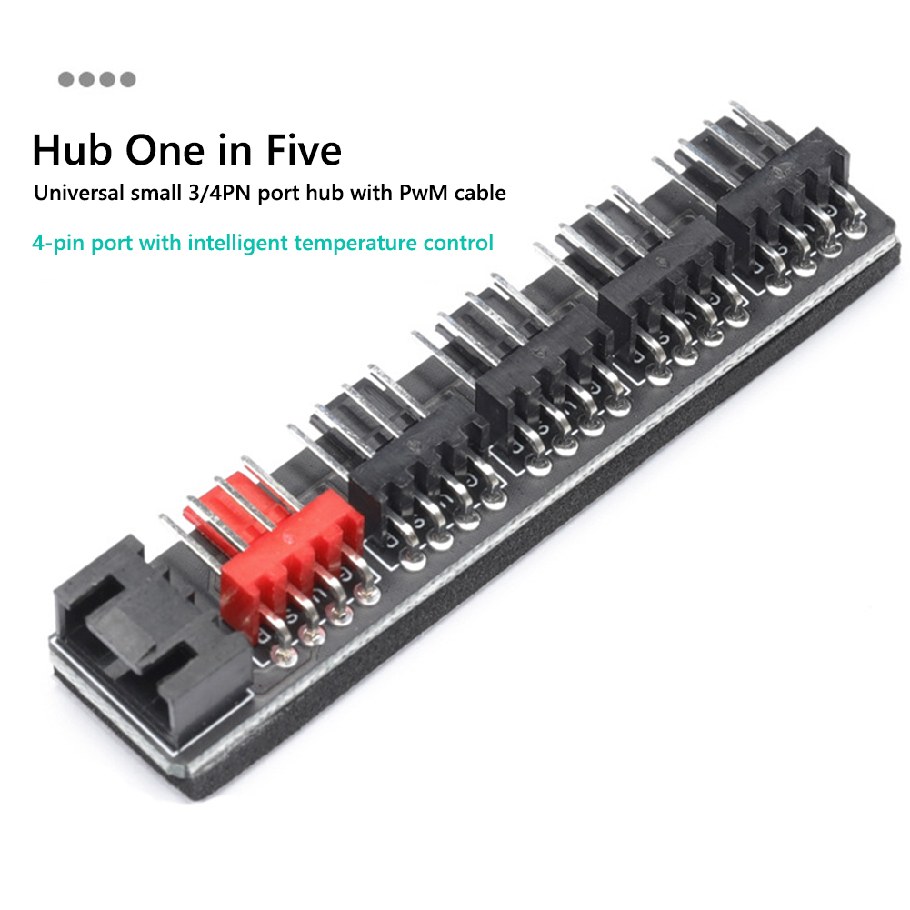 1 Tot 5 Fan 4 Pin Pwm Koeler Fan Hub Splitter Uitb... – Grandado