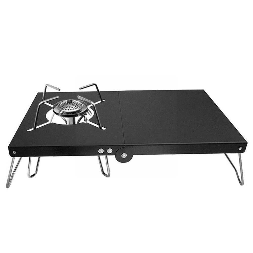 Mini Camping Table With Heat Gas Stove Holder, Fol... – Grandado