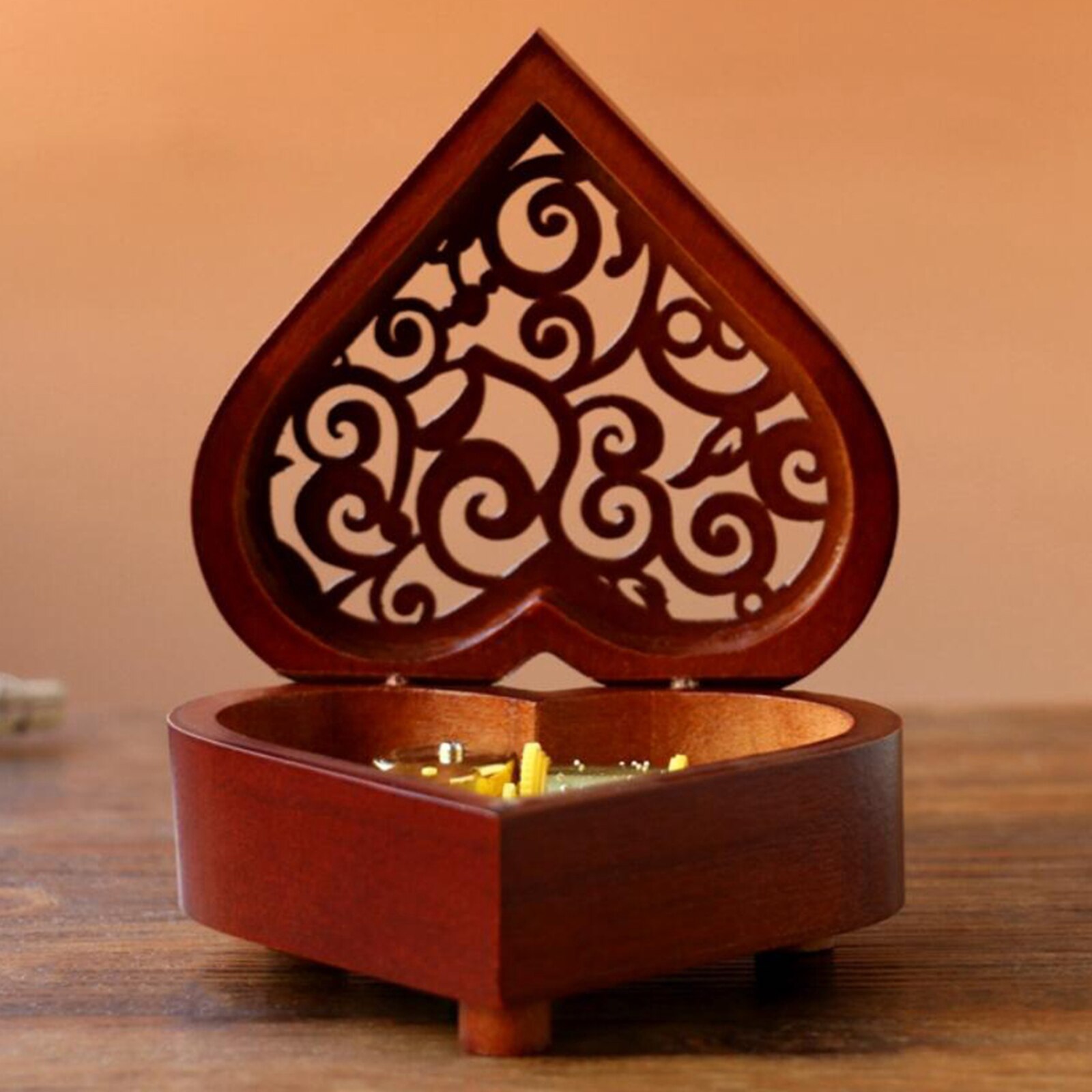 Retro Engraved Music Box Mechanism with Movement i... – Vicedeal