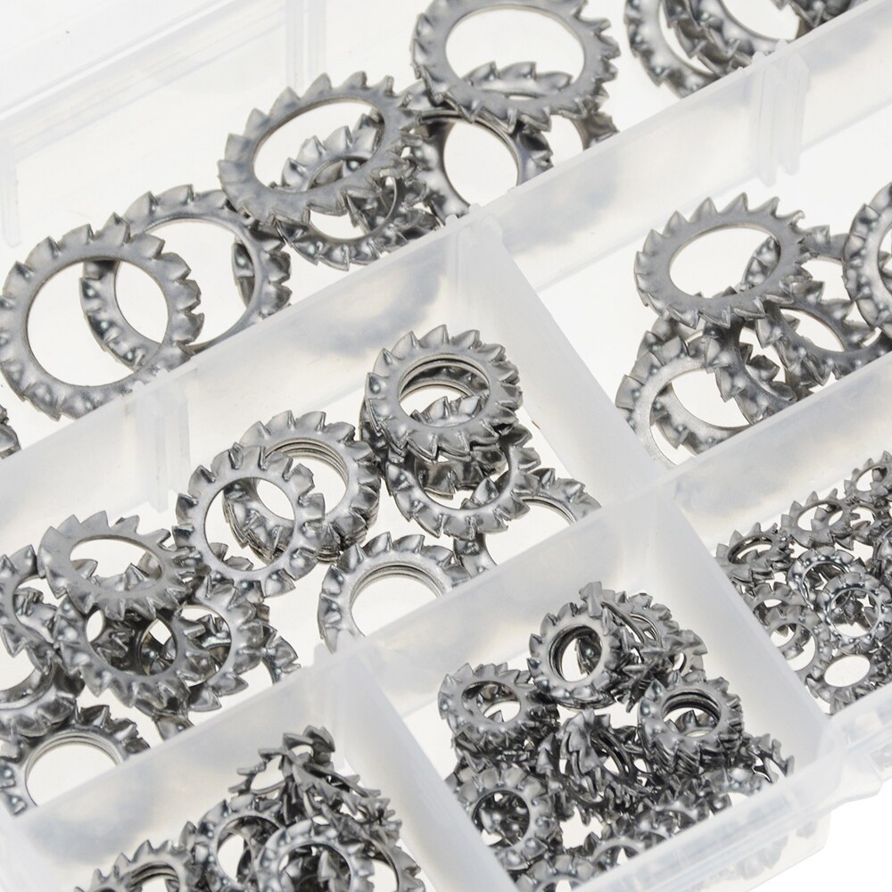 300pcs/lot 304 Stainless Steel Serrated Lock Washe... – Grandado