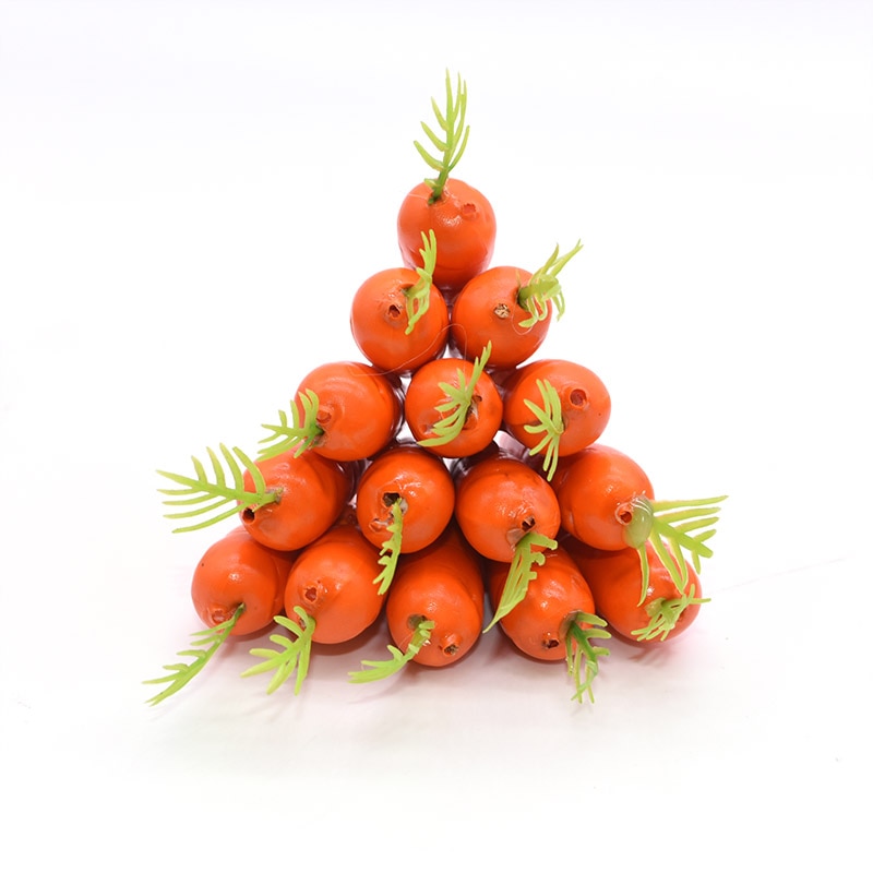 25Pcs 8cm Carrot Artificial Plastic PE Fruits and ... – Grandado