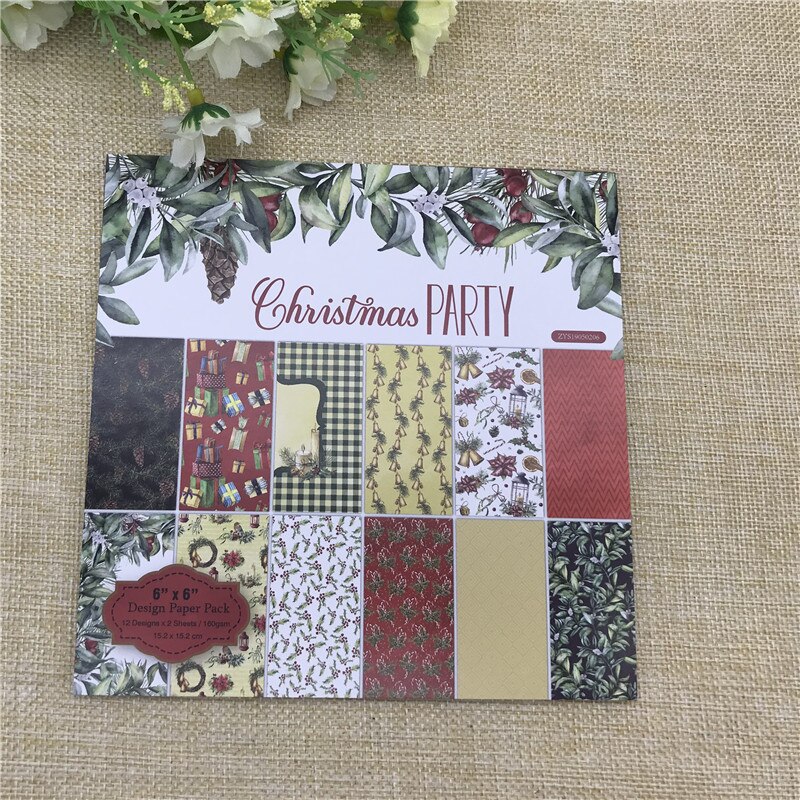 6"X6"The party flower patterned paper Scrapbooking... – Grandado