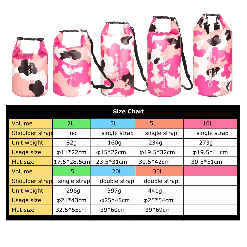 2L 3L 5L 10L 15L 20L 30L Waterdichte Dry Bag Sack ... – Vicedeal