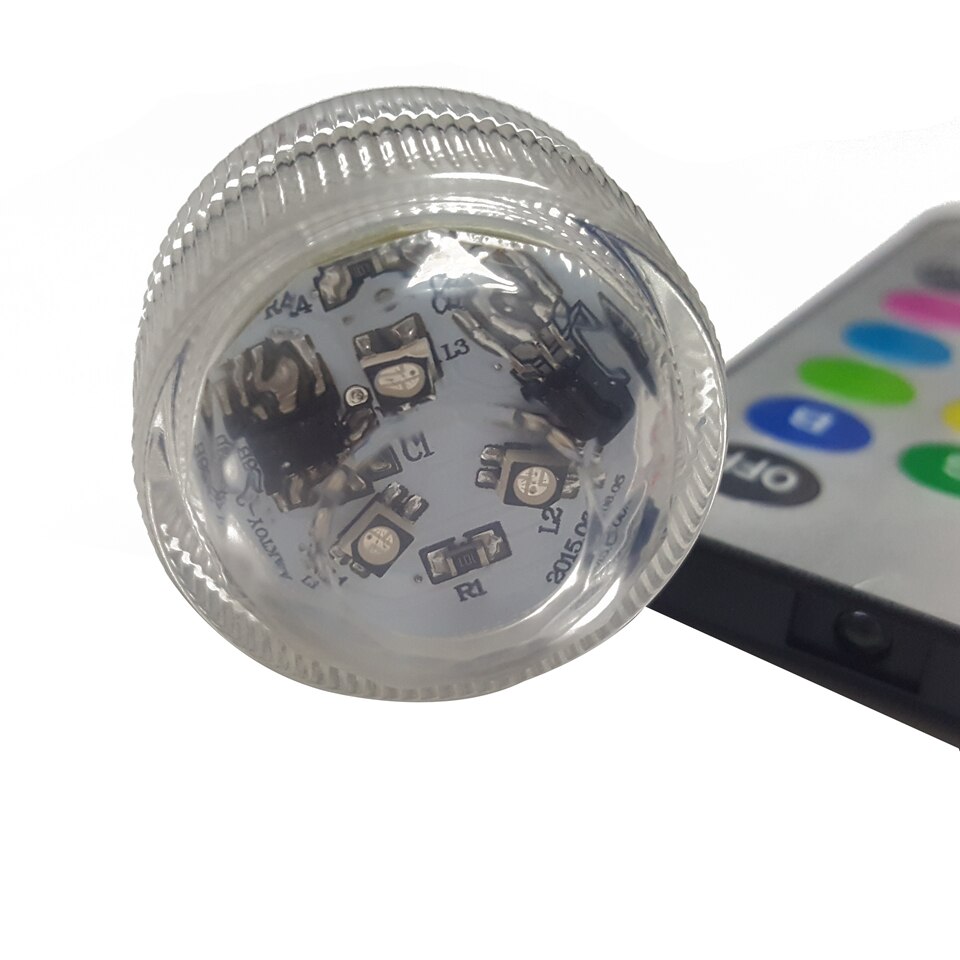 Mini rvb LED lumières submersibles étanche 3 LED s... – Grandado