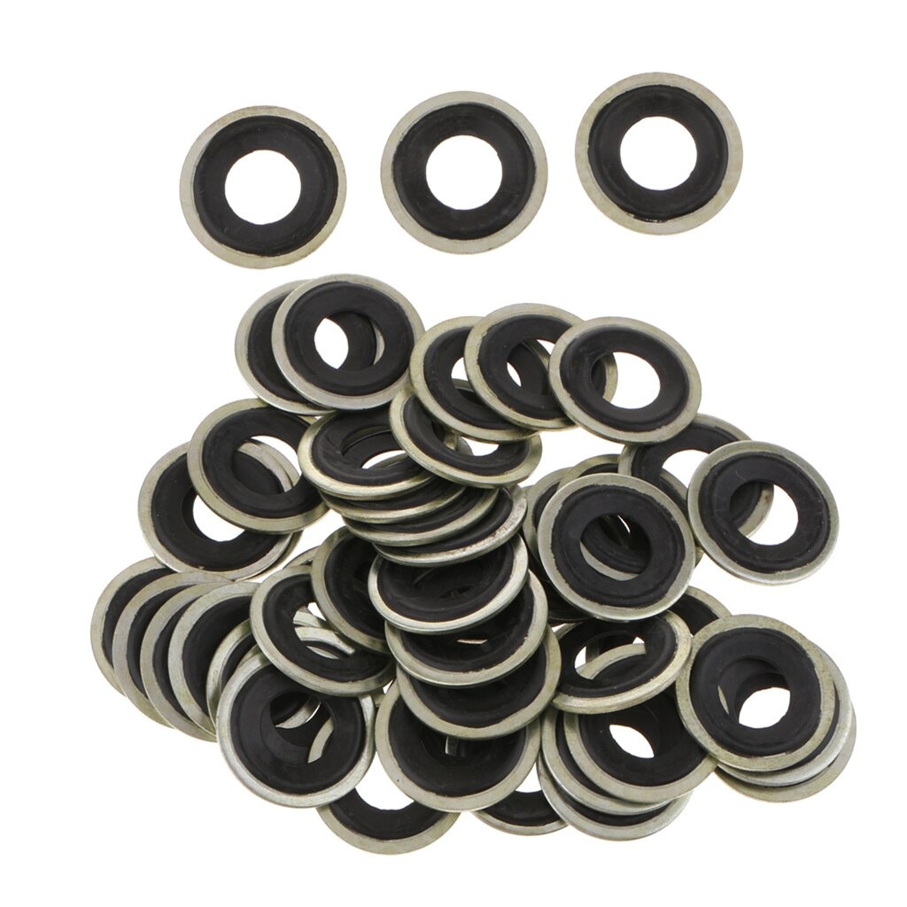 50 Pcs M14 Olieaftapplug Crush Washer Pakkingen Pa... – Grandado