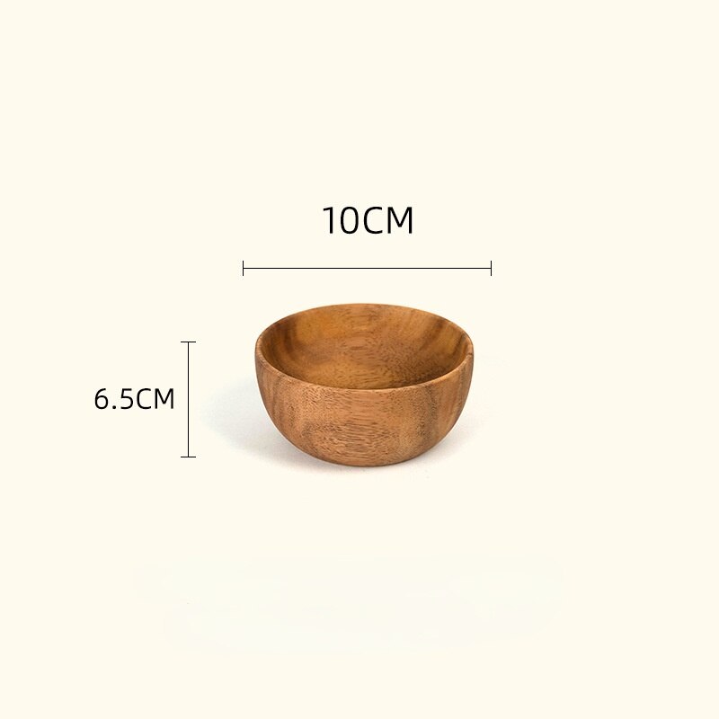Acacia Wood Household Large Soup Bowl Hotel Ramen ... – Grandado