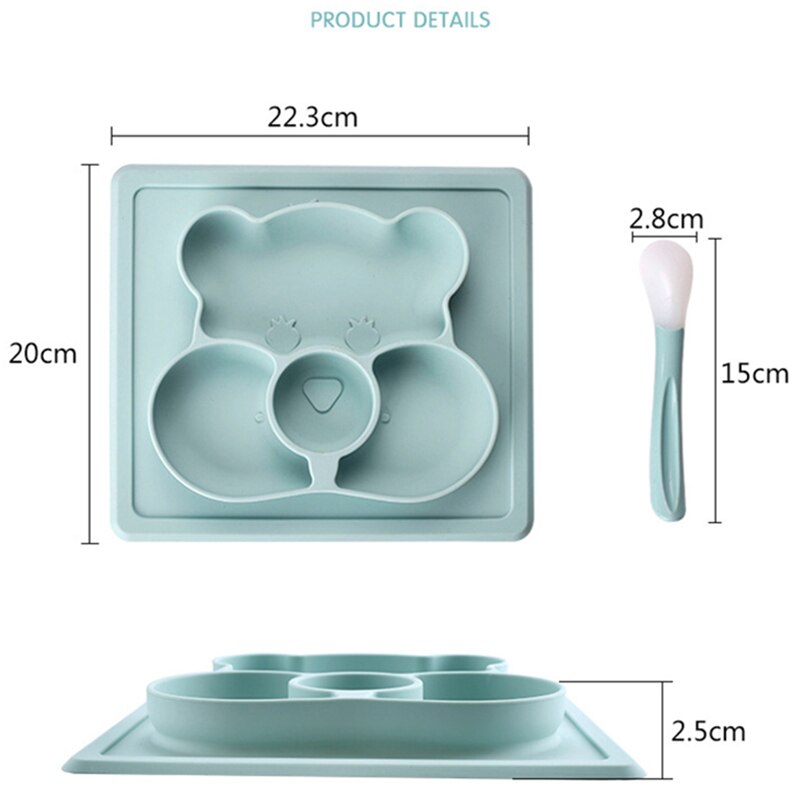 Baby Feeding Tray Child Silicone Suction Cup Baby ... – Vicedeal