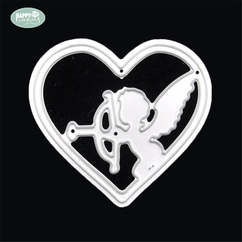 Happymems Cutting Dies Cupid love Themed Metal Ste... – Grandado