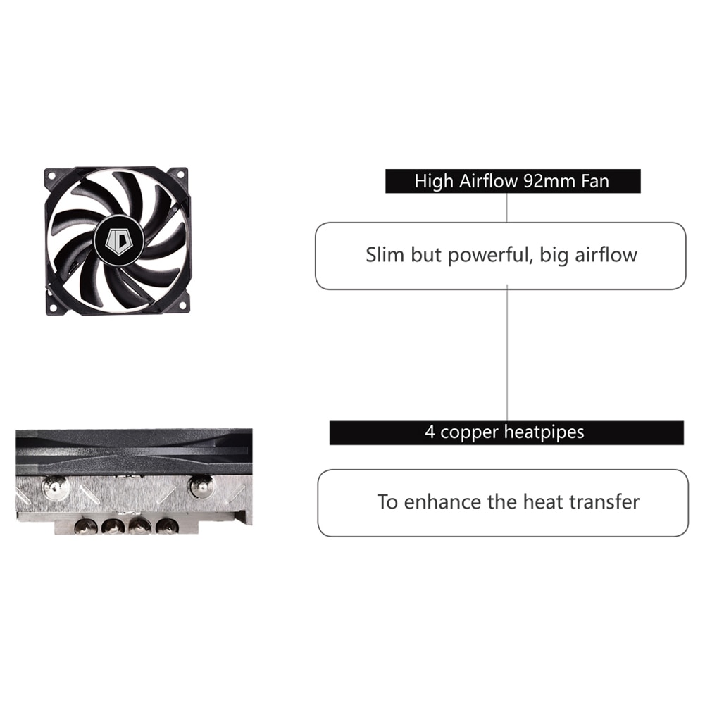 ID-COOLING IS-30 CPU Cooler with Quiet PWM Cooling... – Vicedeal