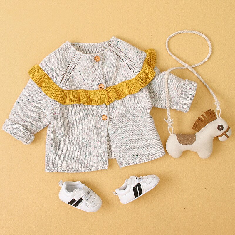 Cute Newborn Baby Boy Girl Long Sleeve Ruffles Kni... – Grandado
