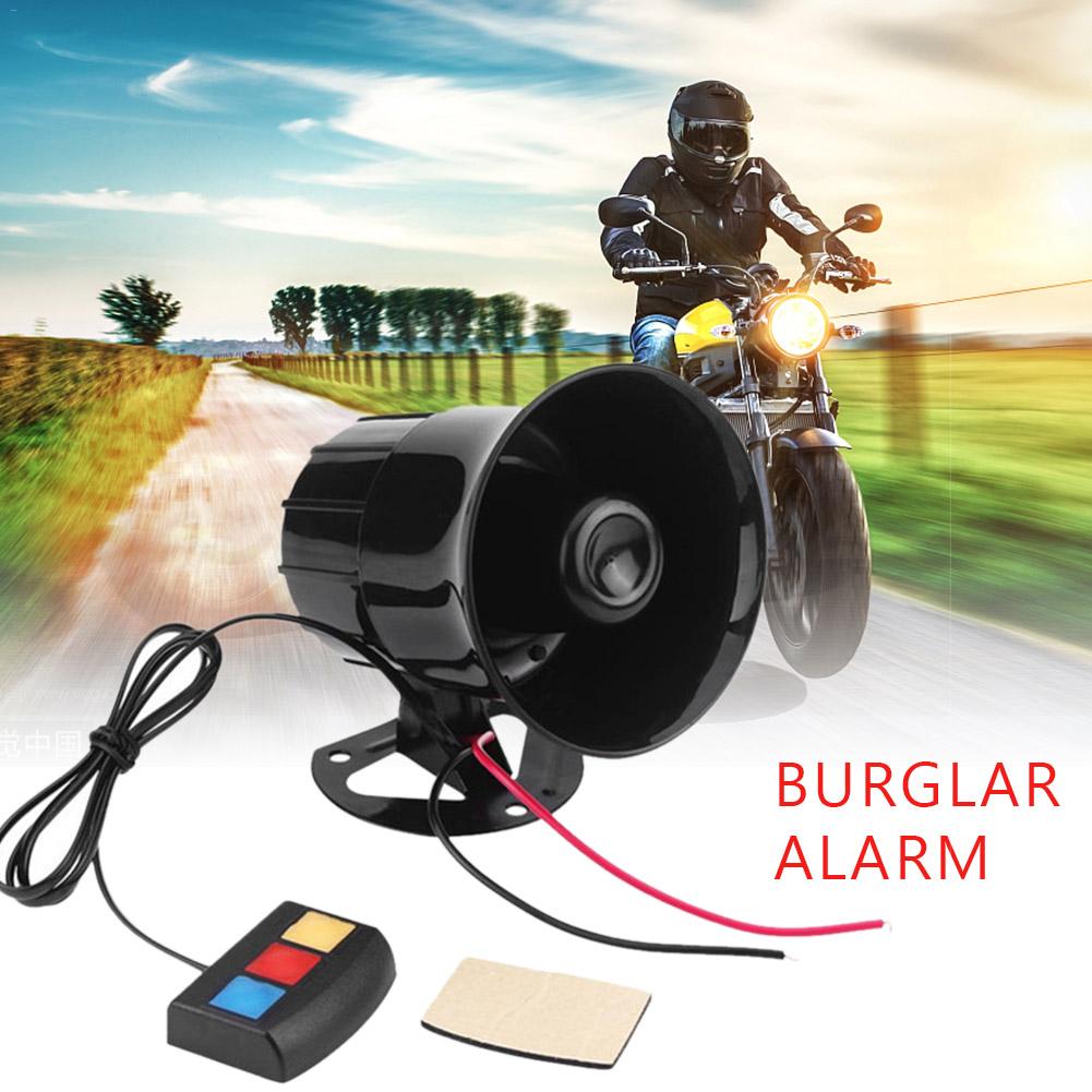 30W 12V 3 Sounds Siren Alarm Auto Motorfiets Alarm... – Grandado